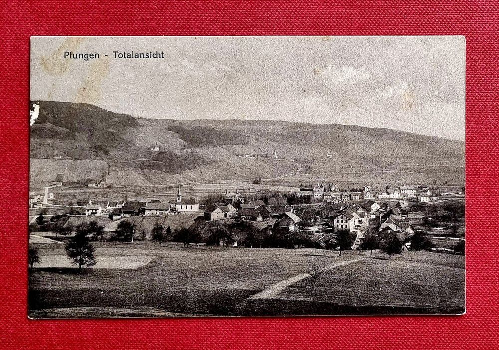 Pfungen - Dorfansicht - Alte Karte von 1912 (Gebraucht) in Rothrist für CHF 19.95 – mit ...