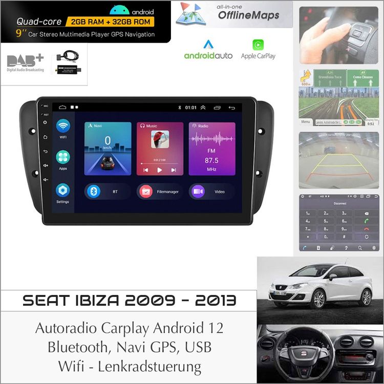 Seat Ibiza DAB+ Autoradio Carplay Android 32GB 2GB (Neu und originalverpackt) in Chiasso für CHF ...