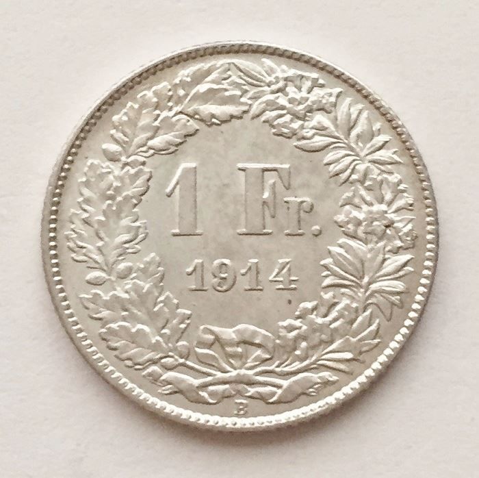 Schweiz 1 Franken 1914 Bern (Gebraucht) in WilSG für CHF 58 – mit Lieferung auf Ricardo kaufen