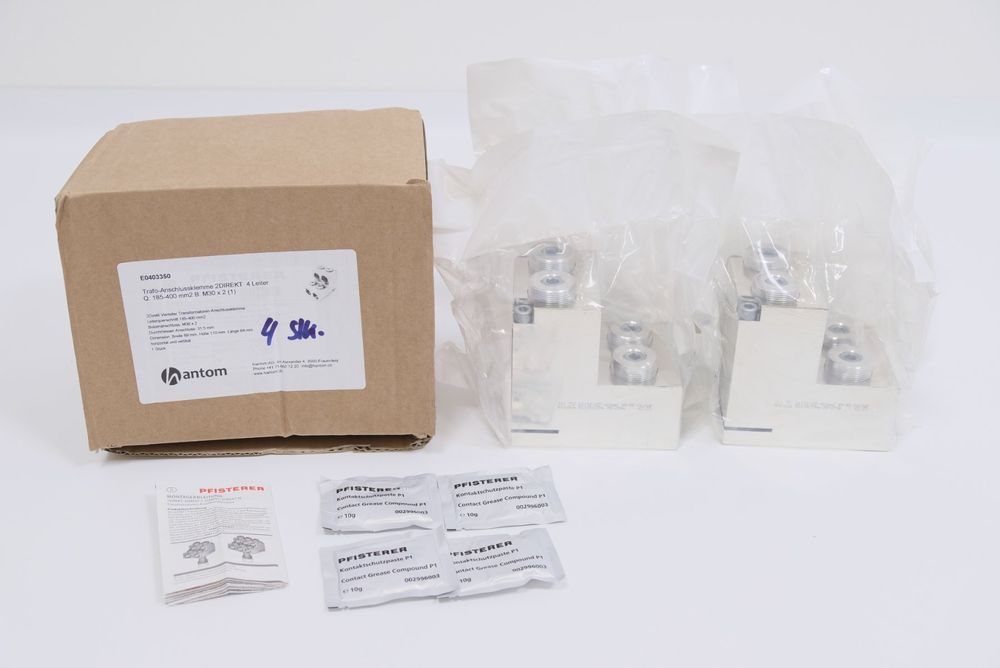 4x HANTOM Trafo-Anschlussklemme 2DIREKT 4 LEITER (16207) (Gebraucht) in ...