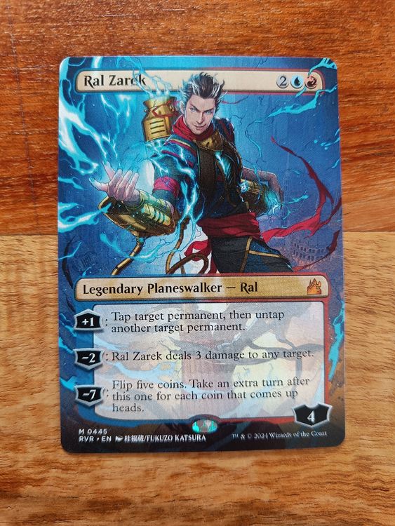 Ral Zarek Borderless 0445 Ravnica Remastered (Neuf (Voir description ...