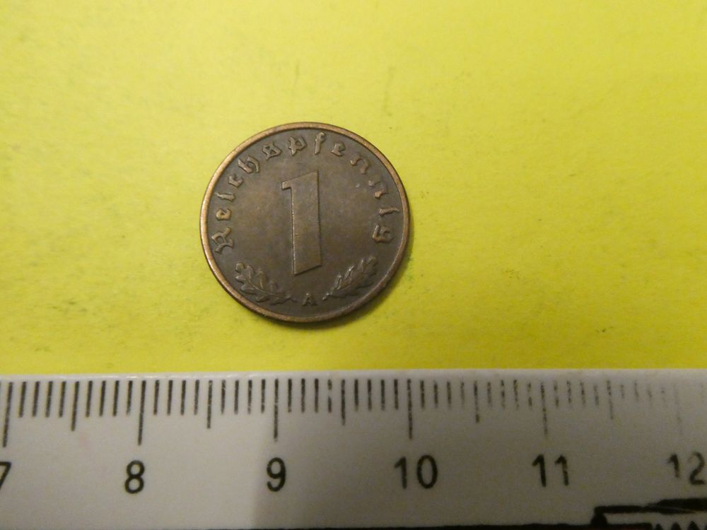 Dt. Reich 1937 A, 1 Reichspfennig (Gebraucht) in Hinterforst für CHF 1 – mit Lieferung auf ...
