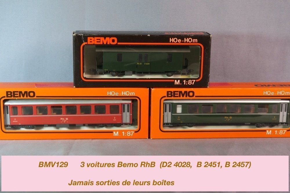 BEMO BML129. 3 Voitures RhB | Kaufen auf Ricardo