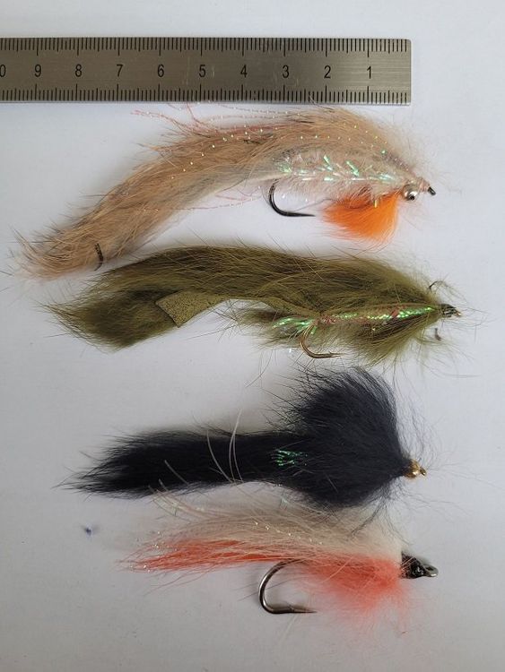 4 Stück Streamer für Hecht ,Zander, Regenbogenforelle... (Neu und ...