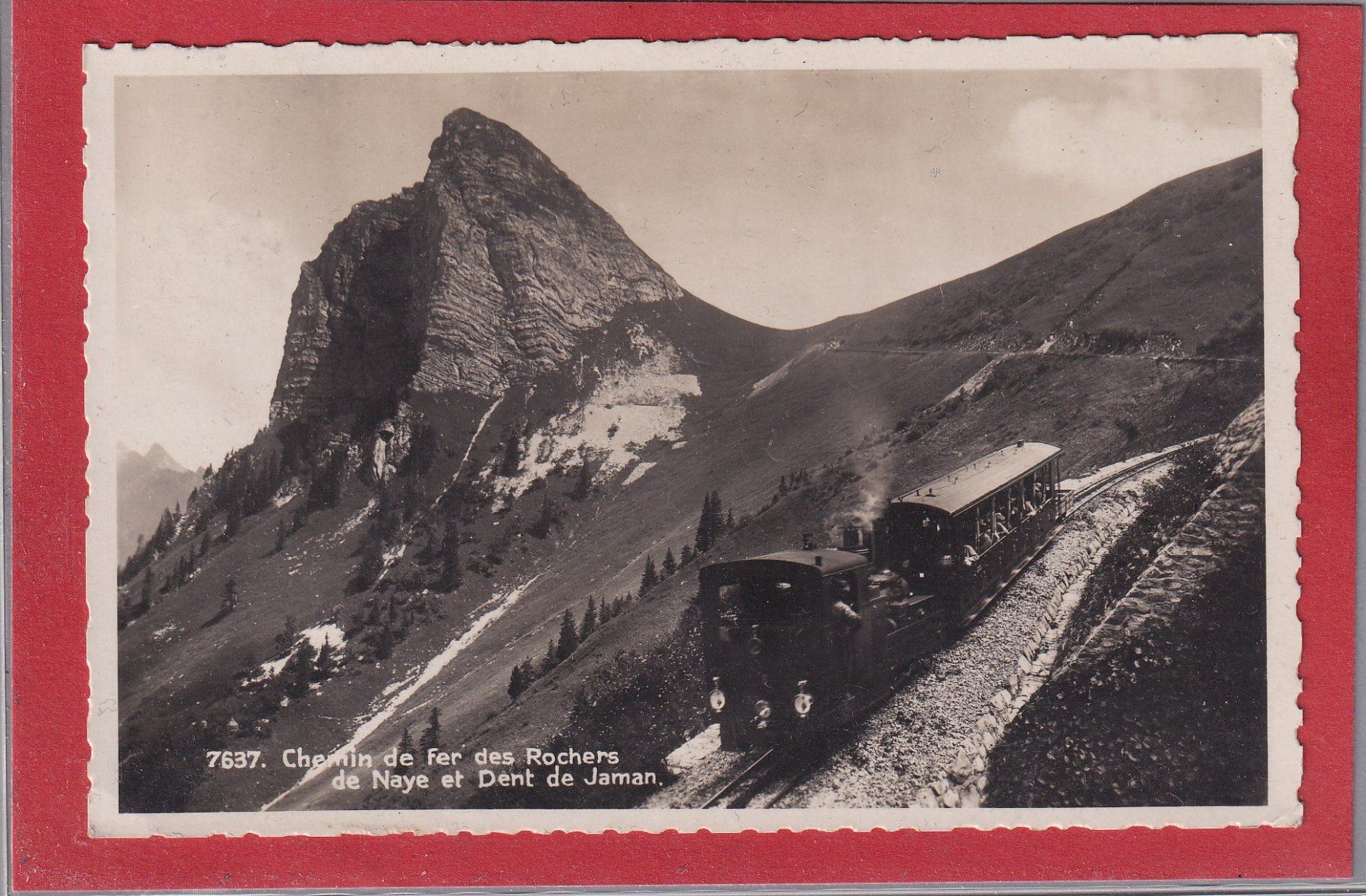 Train - Rochers de Naye - Dent de Jaman - 1933 (D'occasion) à Orvin ...