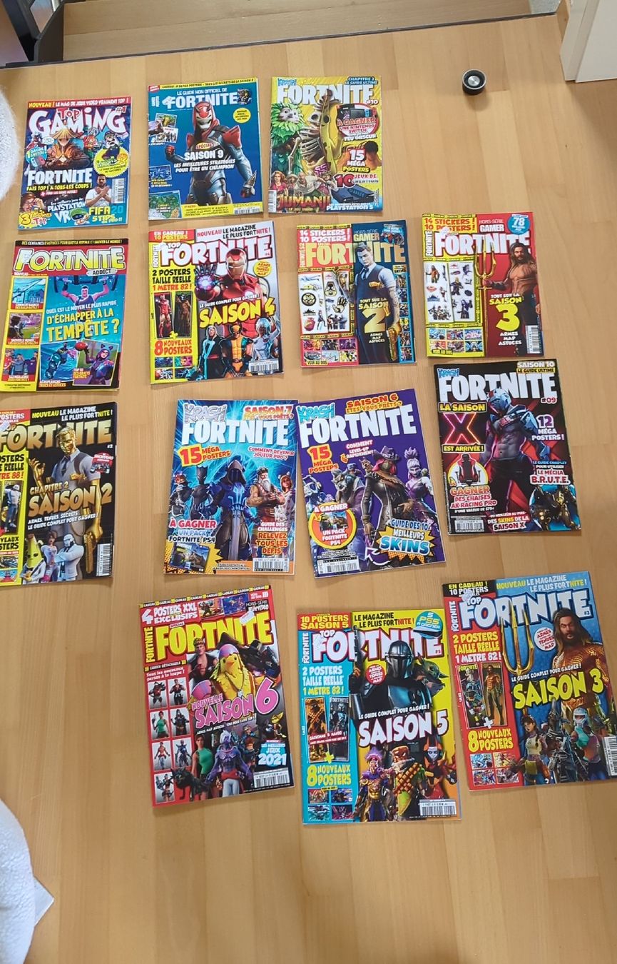 Collection de magazines Fortnite - divers numéros et saisons ...