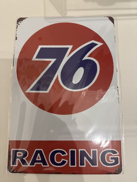 Vintage 76 Racing Blechschild Deko Schild Wanddeko (Neu und ...