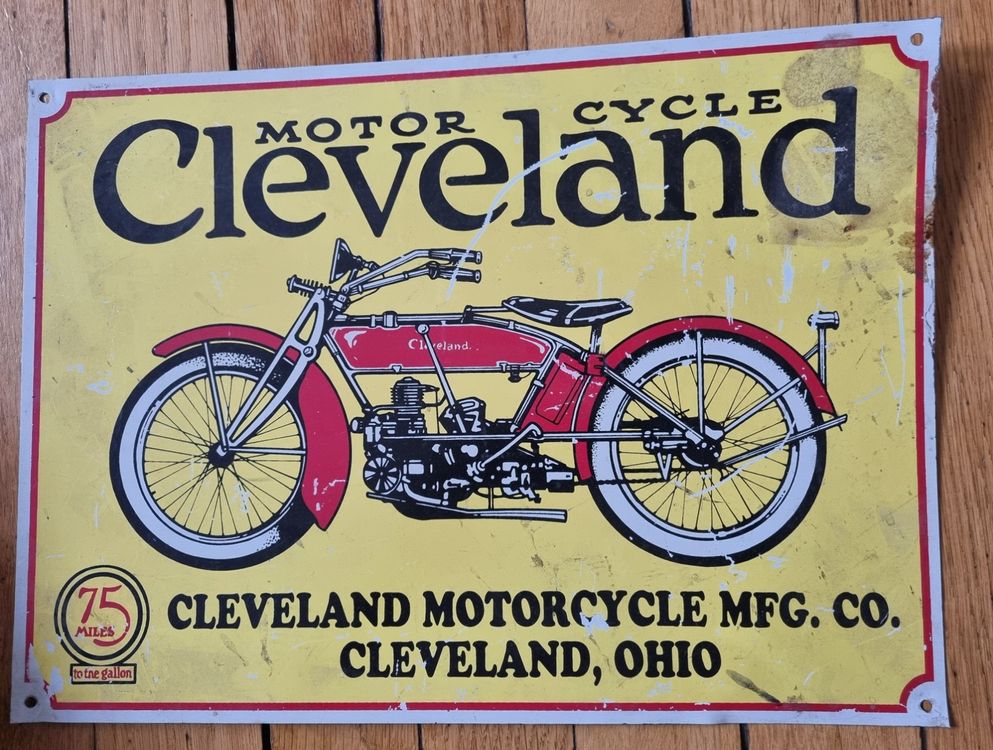 Motorcycle Cleveland Blech Werbung (Gebraucht) in Schaffhausen für CHF ...