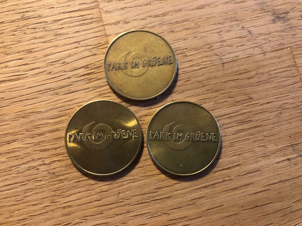 3 Park im Grüene Rüschlikon Jetons (Gebraucht) in Vilters für CHF 5 – mit Lieferung auf Ricardo ...