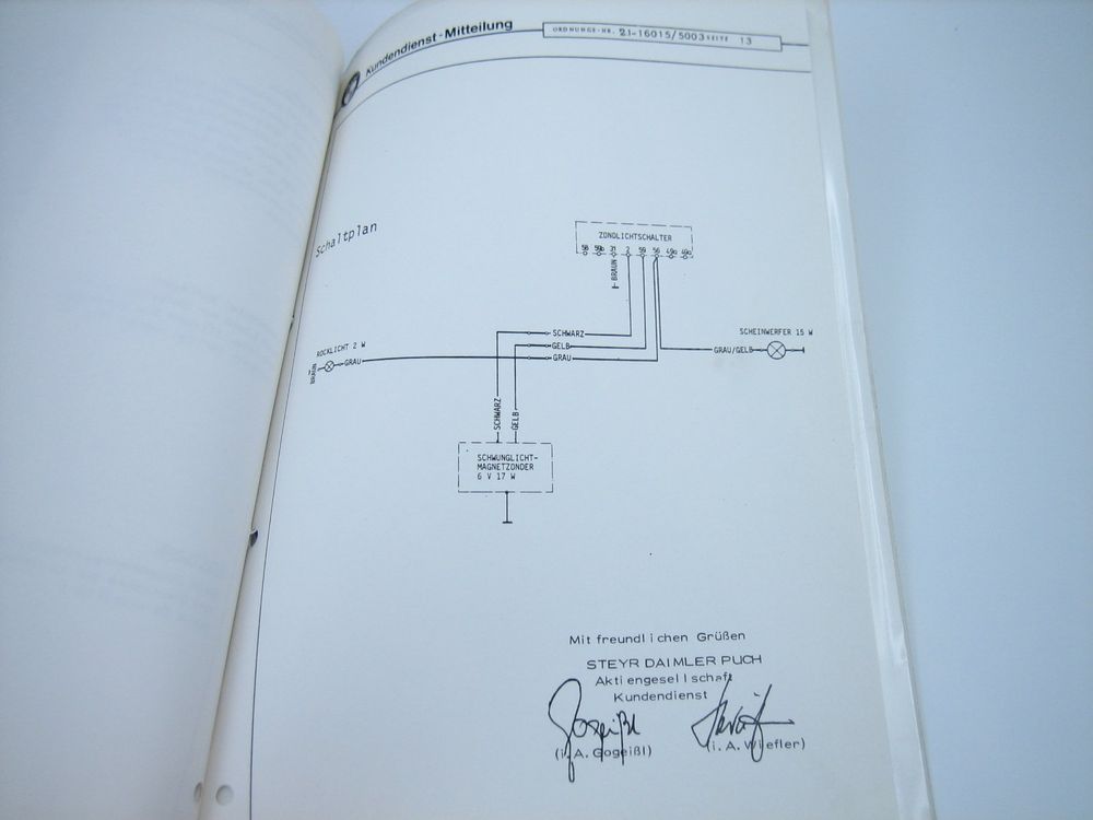 Töffli Puch Maxi-Plus Kundendienst-Mittelung Katalog 1983 (Gebraucht ...