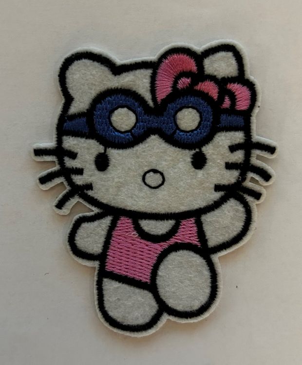 Hello Kitty Aufnäher Brille Badge Flick Comic Hose Comic (Neu und ...