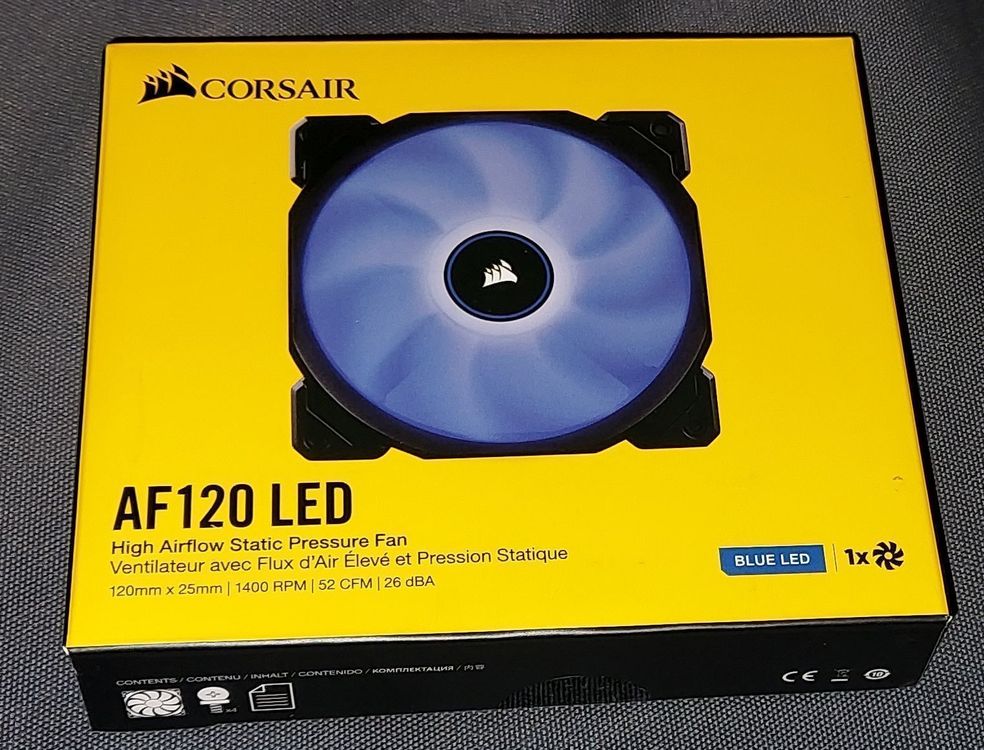 Neuer PC Lüfter Corsair AF120-LED | Kaufen auf Ricardo
