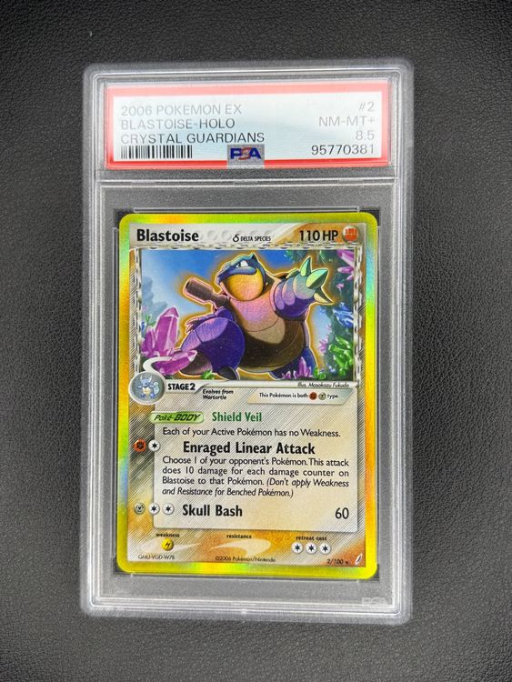 Blastoise Holo #2 Crystal Guardians PSA 8.5 Pokémon (Neu (gemäss ...
