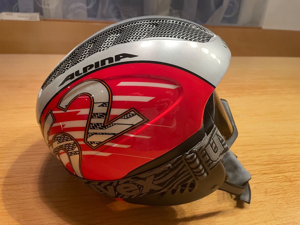 Alpina Carat Skihelm, Grösse 54-58, mit Skibrille, top Zusta (Gebraucht ...