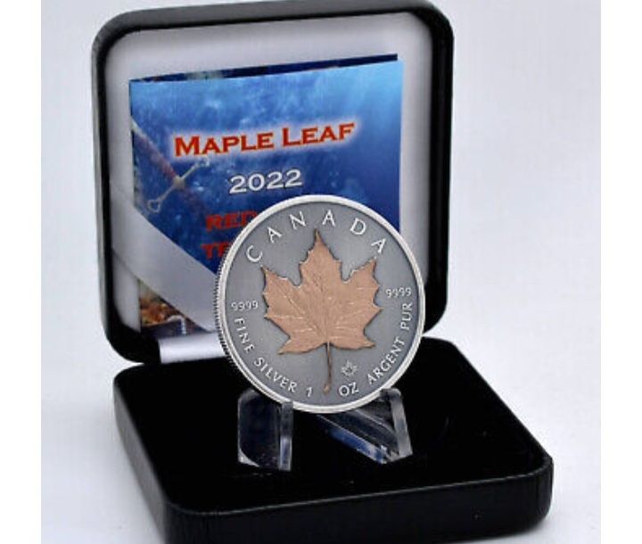 1 Silberunze Maple Leaf 2022 Red Gold Treasure Edition | Kaufen auf Ricardo