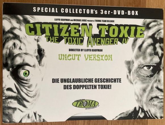 Citizen Toxie - The Toxic Avenger IV (Uncut 3er DVD-Box) D&E (Gebraucht ...