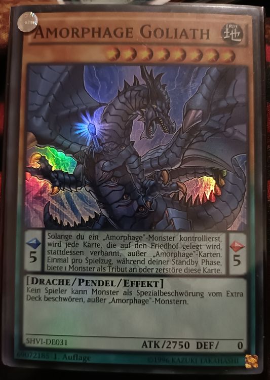Yu-Gi-Oh Sammelkarte/Amorphage Goliath/1.Auflage/Super Rare (Neu ...