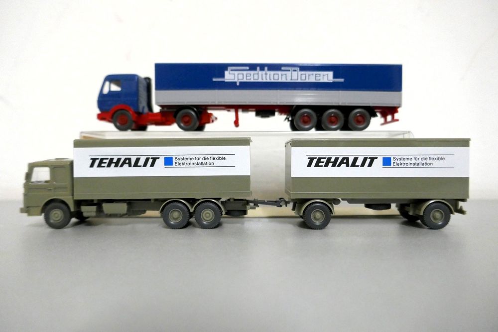 Wiking Set 27471+24515 MAN+Mercedes Benz Lastzug 1:87 (Neu und ...