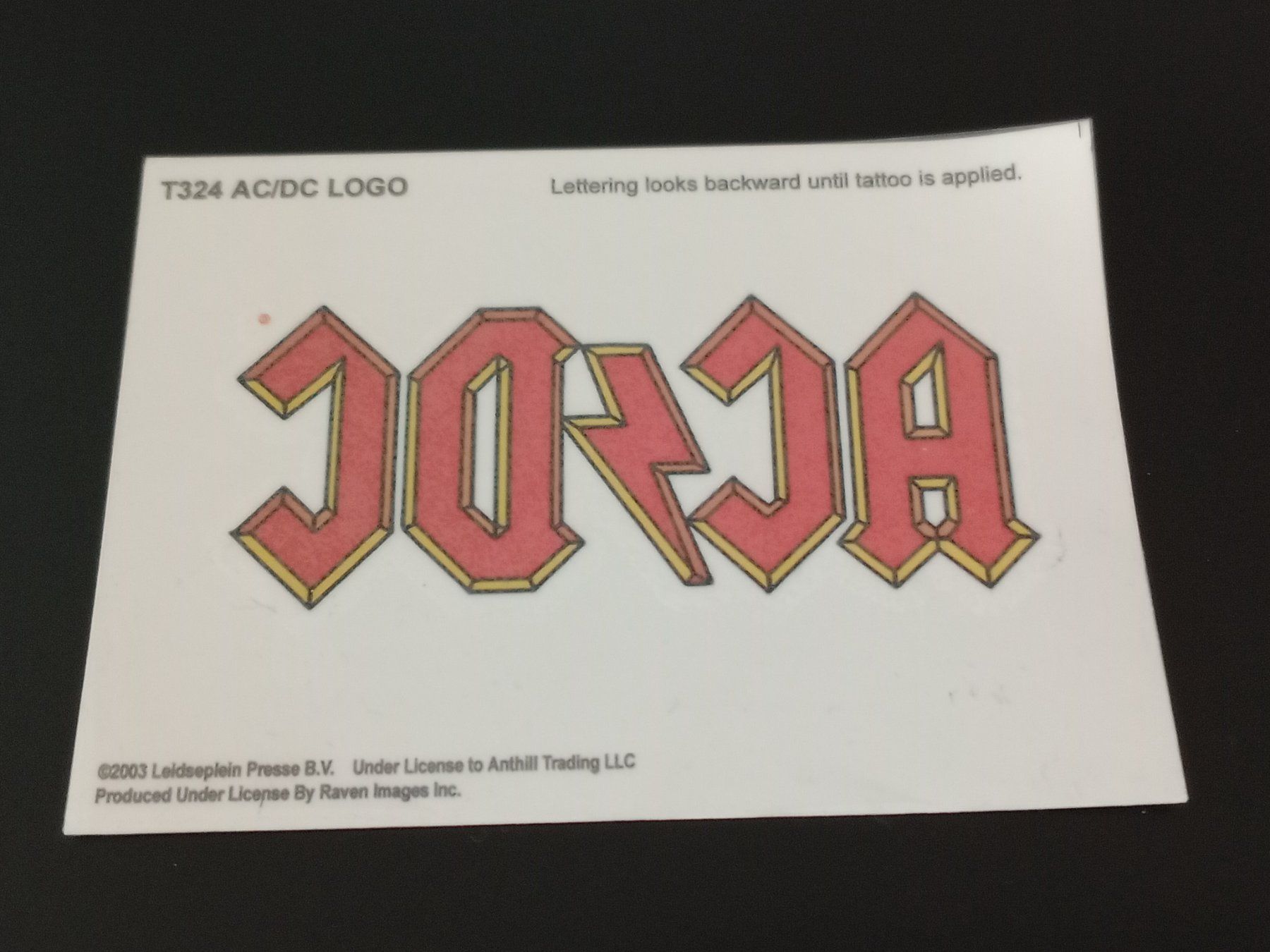 AC/DC Tattoo - Temporär, neu und ungebraucht!🎸🤘 (48) (Neu (gemäss ...