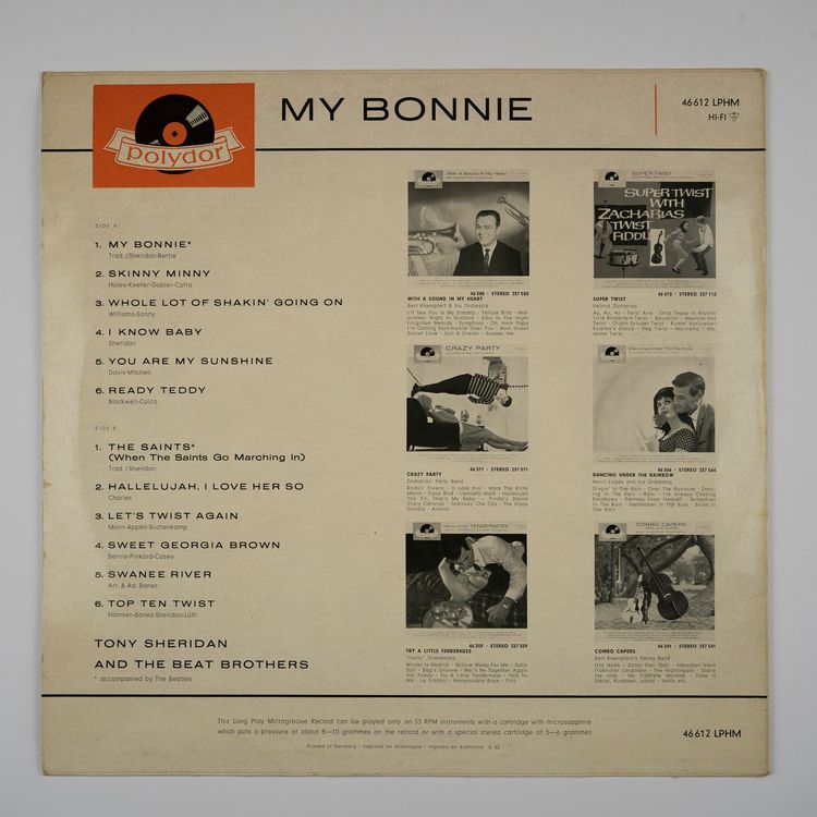 LP Tony Sheridan and the Beat Brothers, My Bonnie (1962) | Kaufen auf Ricardo