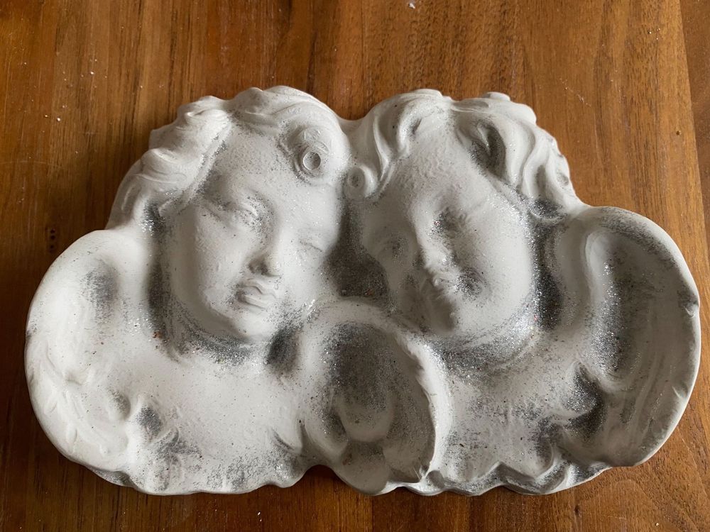 Selbstgemachte Gips Engel bemalt (Neu (gemäss Beschreibung)) in ...