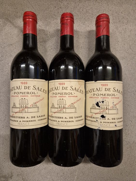 Chateau de Sales Pomerol 1989, 3 Flaschen | Kaufen auf Ricardo