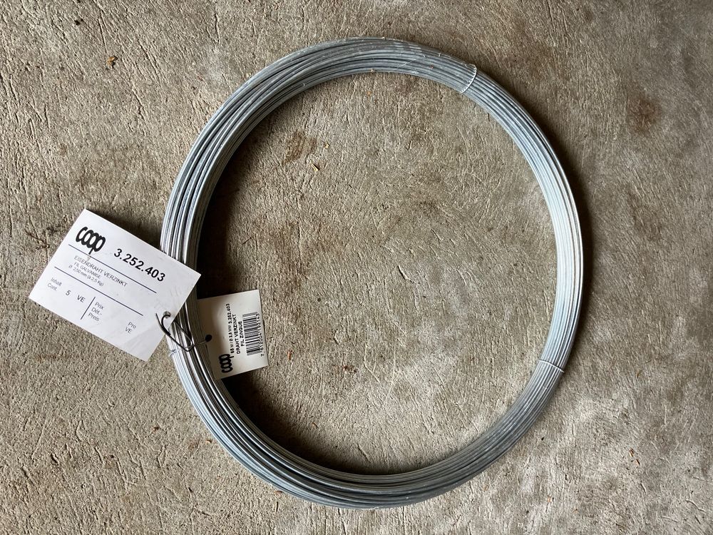 Draht verzinkt, 65m, 2.5mm (Neu und originalverpackt) in Zürich für CHF ...
