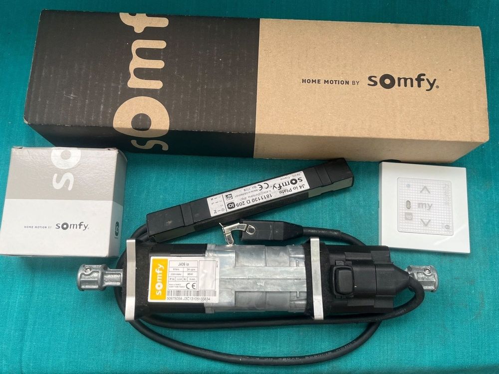 Somfy J406 io 6nm 24rpm + somfy j4 io + somfy smoove 1 io (Gebraucht ...