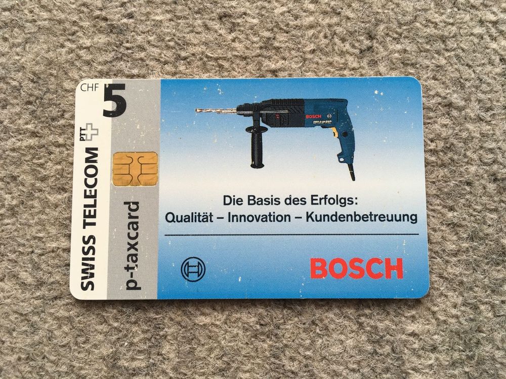 Telefonkarte Bosch / Eggenschwiler AG Jona | Kaufen auf Ricardo