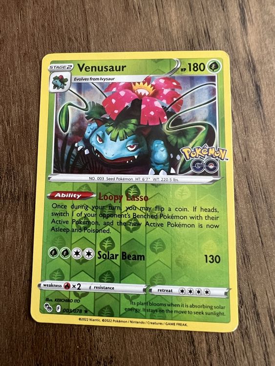 Pokémon Venusaur / Bisaflor 003/078 holo | Kaufen auf Ricardo