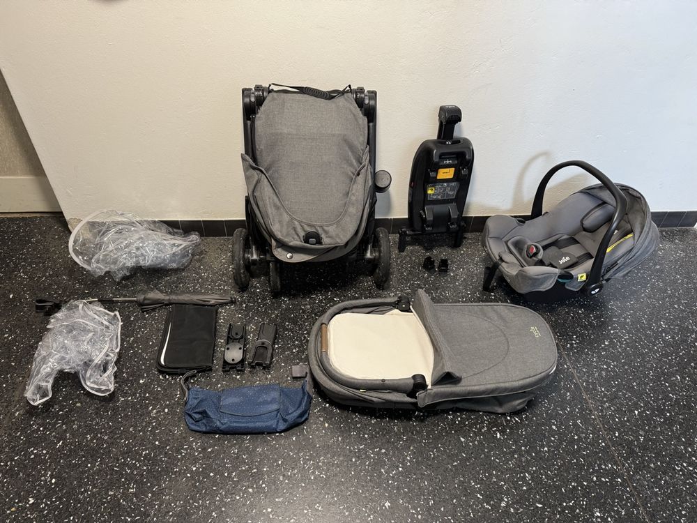 Poussette Joie Versatrax + nacelle + siège cosy isofix (Gebraucht) in ...