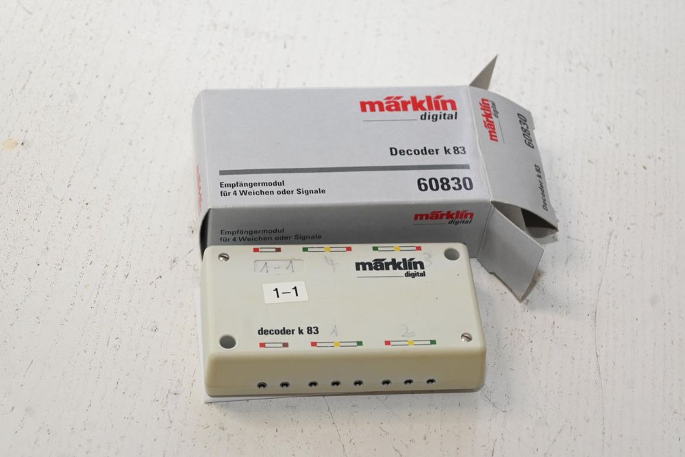 k83 Decoder Märklin HO mit OVP (Gebraucht) in Laupen ZH für CHF 6 – mit ...