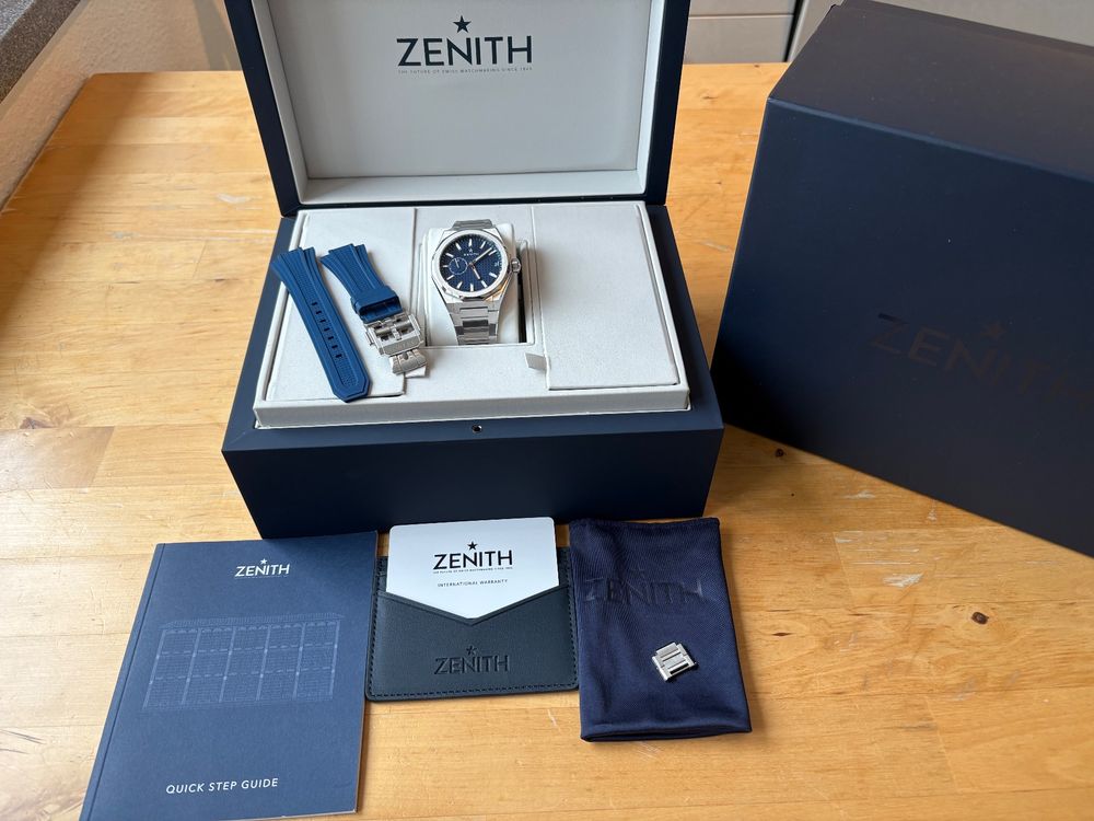 ZENITH Defy Skyline Blue 41 Fullset mit Garantie (Gebraucht) in ...