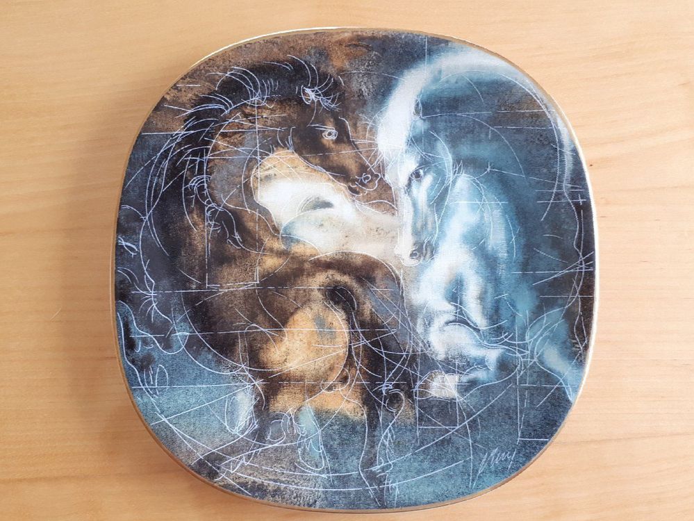 Rosenthal Porzellan, Sammelteller Hans Erni, Zwei Pferde | Kaufen auf Ricardo