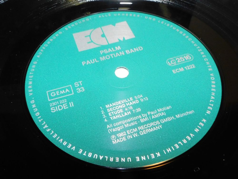 Lp Schallplatte - Paul Motian Trio - 1982 (Gebraucht) in Sursee für CHF ...