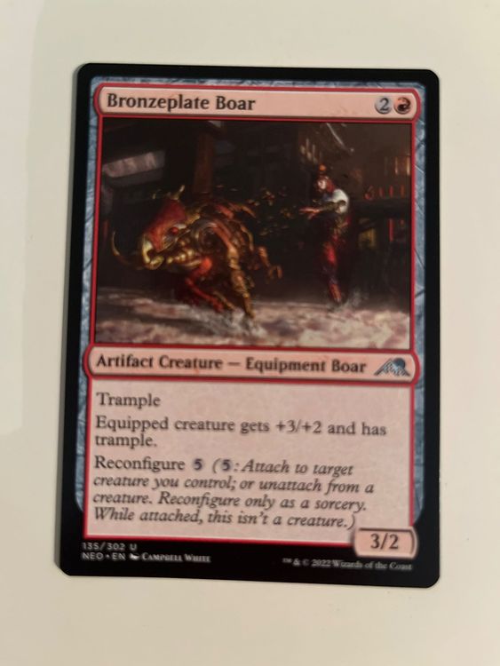 1 x Bronzeplate Boar - Magic: The Gathering - MtG (Gebraucht) in Kriens ...