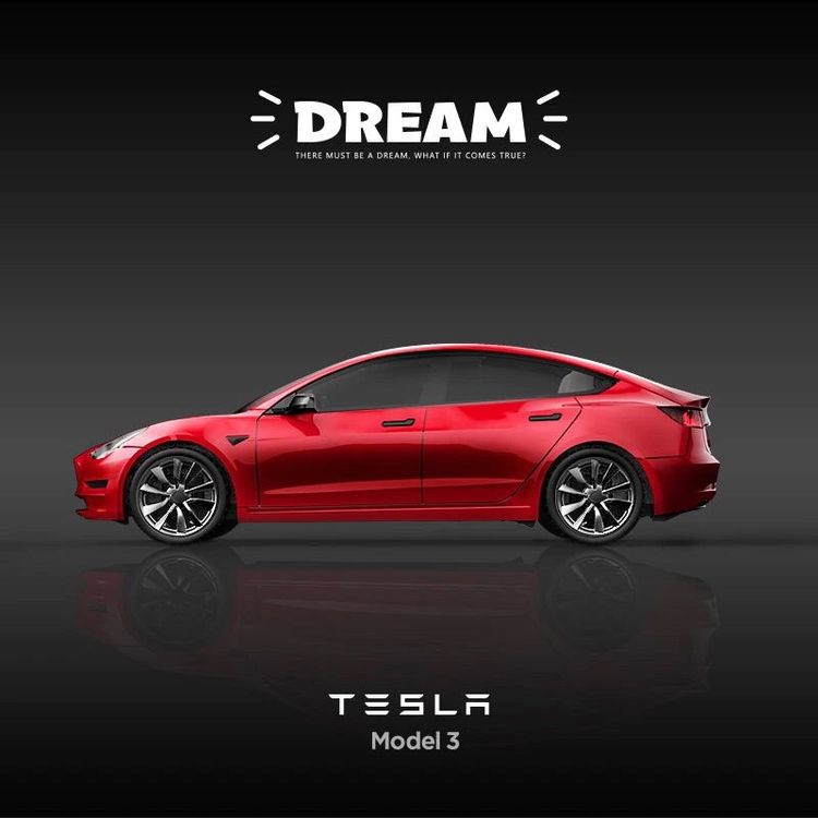 Tesla Model 3 Modellauto 1/64 "SPECIAL-EDITION" Farbe: Rot | Kaufen auf ...