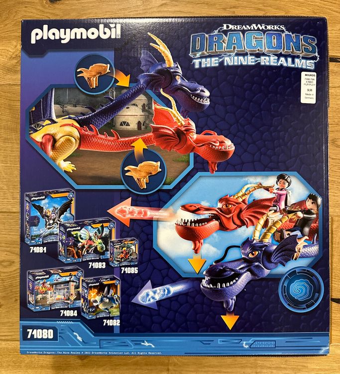 Playmobil Dragons 71080: The Nine Realms - Wu & Wei mit Jun (Neu und ...