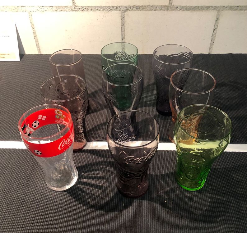 Cola Gläser 9 Stück, verschiedene (Neu (gemäss Beschreibung)) in Basel ...