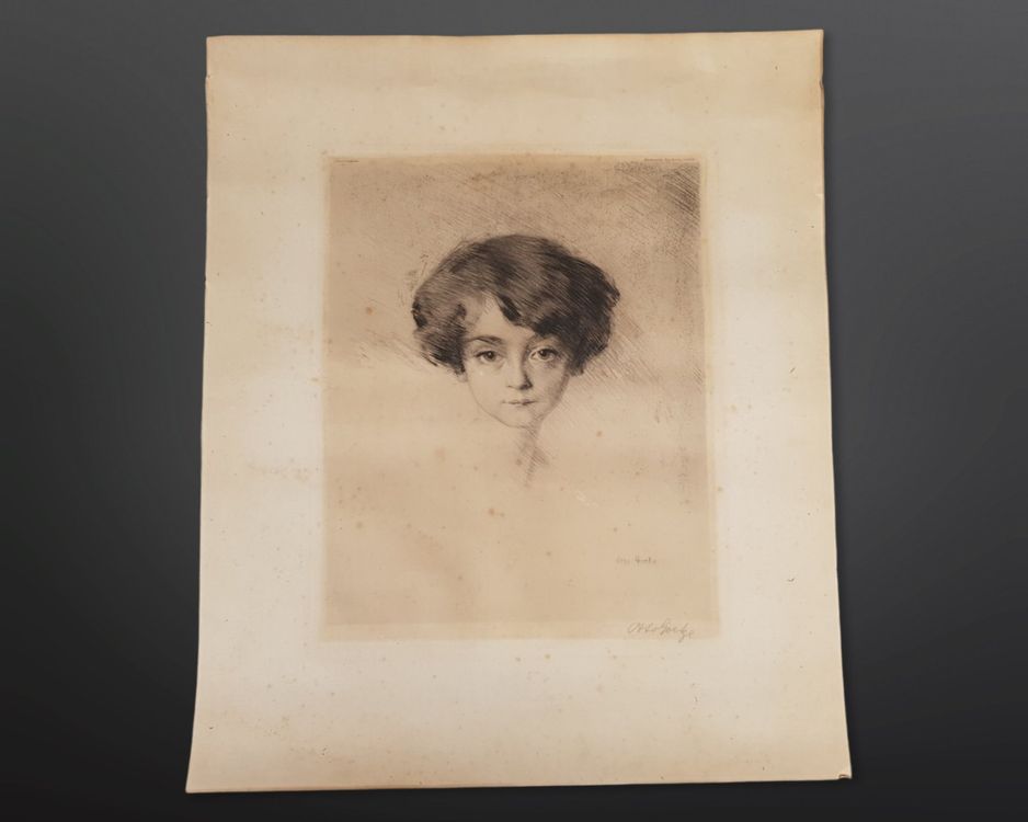 Otto Goetze Gemälde mit Mädchen | Acheter sur Ricardo