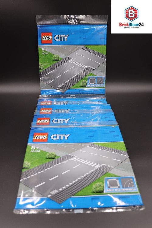 LEGO 60236 City Gerade und T-Kreuzung (Nuovo e nell'imballaggio ...
