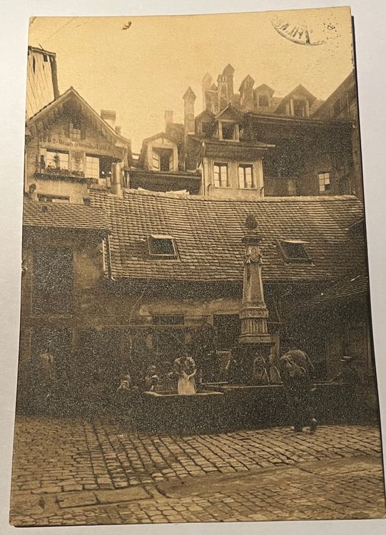 AK Alt - Bern Brunnen und alte Häuser an der Brunngasse (Gebraucht) in ...