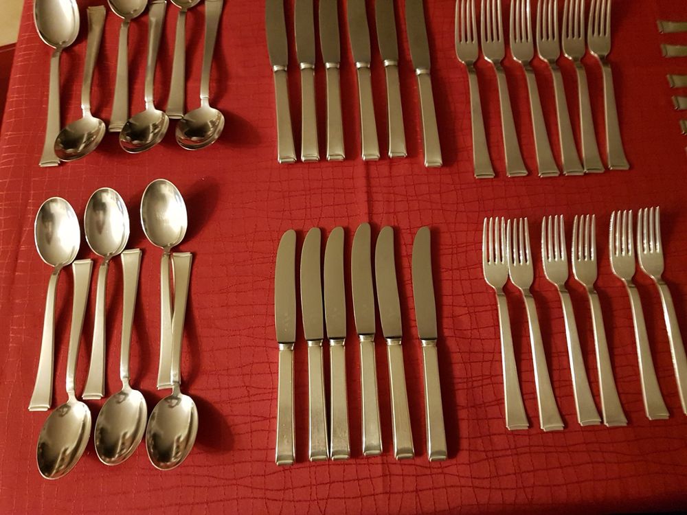 Besteck WMF 2500 Art Deco Bauhaus versilbert 90er 64 Teile (Gebraucht) in Puplinge für CHF 700 ...