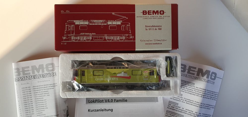 BEMO RhB Ge 4/4 II 630 Jubiläumslok 100 Jahre Chur-Disentis | Kaufen auf Ricardo