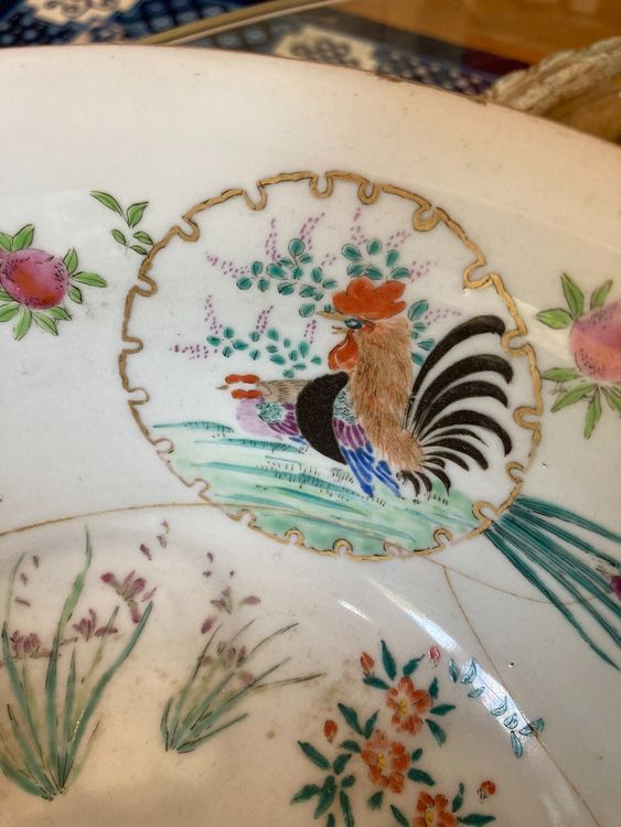 ANTIKE SCHALE aus JAPAN, 27 x 11 cm, REPARIERT, WUNDERSCHÖN! (Gebraucht ...