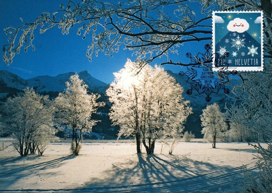 Maximumkarte Weihnachten 2023 - Schneefall (Neu (gemäss Beschreibung)) in Dottikon für CHF 5 ...