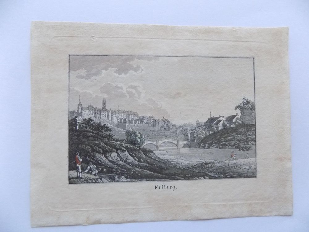 Fribourg coloré Aquatinta (Gebraucht) in Risch für CHF 55 – mit Lieferung auf Ricardo kaufen