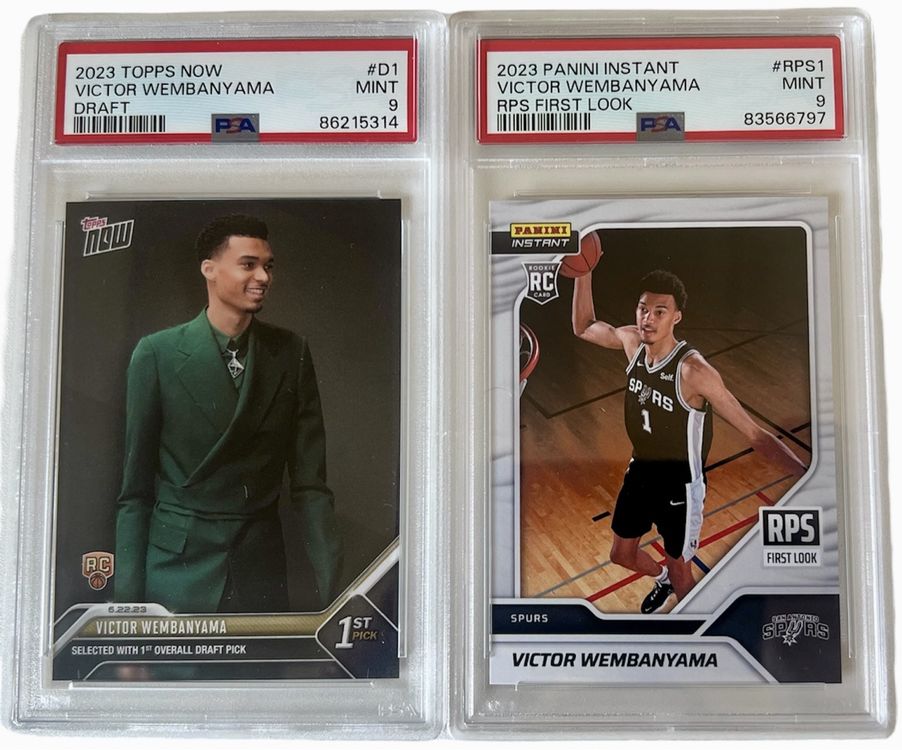 🔥🔥 2x PSA Victor Wembanyama Wemby NBA PANINI Topps Rookie (Neu (gemäss ...