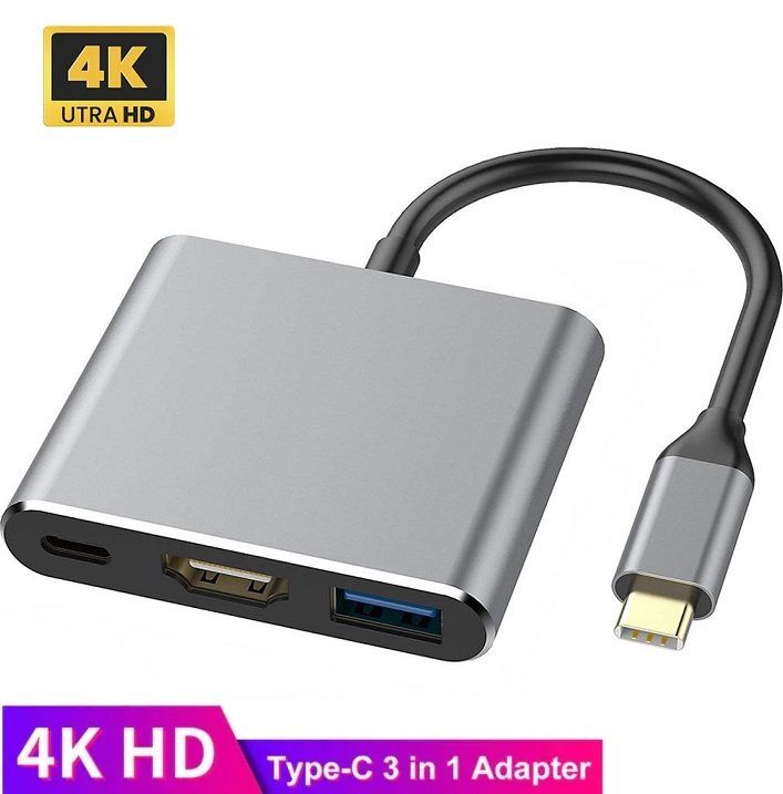 Konverter USB-C Multiport AV Adapter 4K HDMI USB 3.0 HUB (Neu (gemäss ...