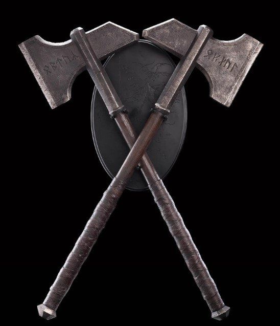 LOTR Lord of the Rings Hobbit WETA Axes of Dwalin (Gebraucht) in ...
